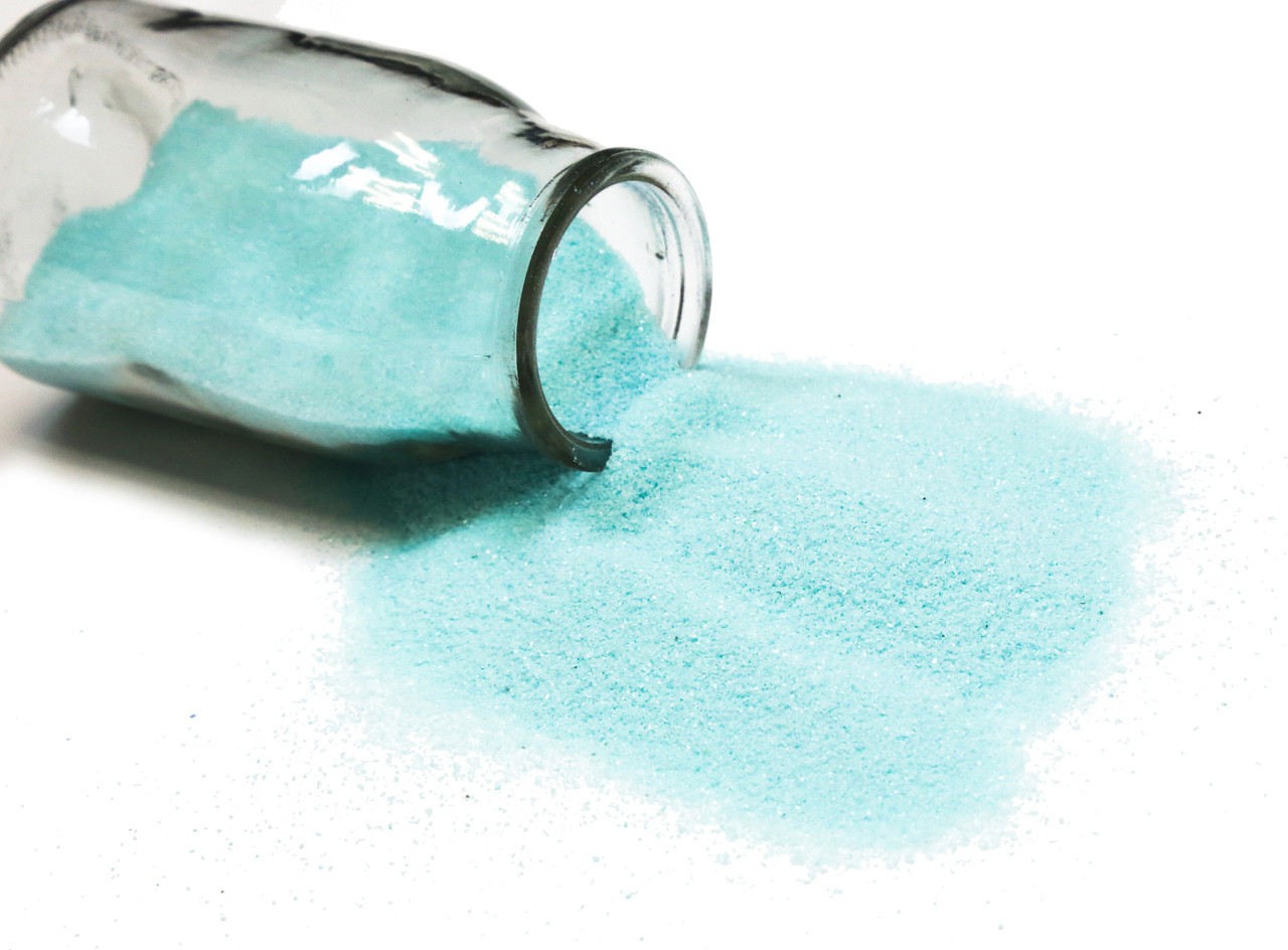 SAND01AQ - Decorative Colored Sand - Fine Grain, Aqua