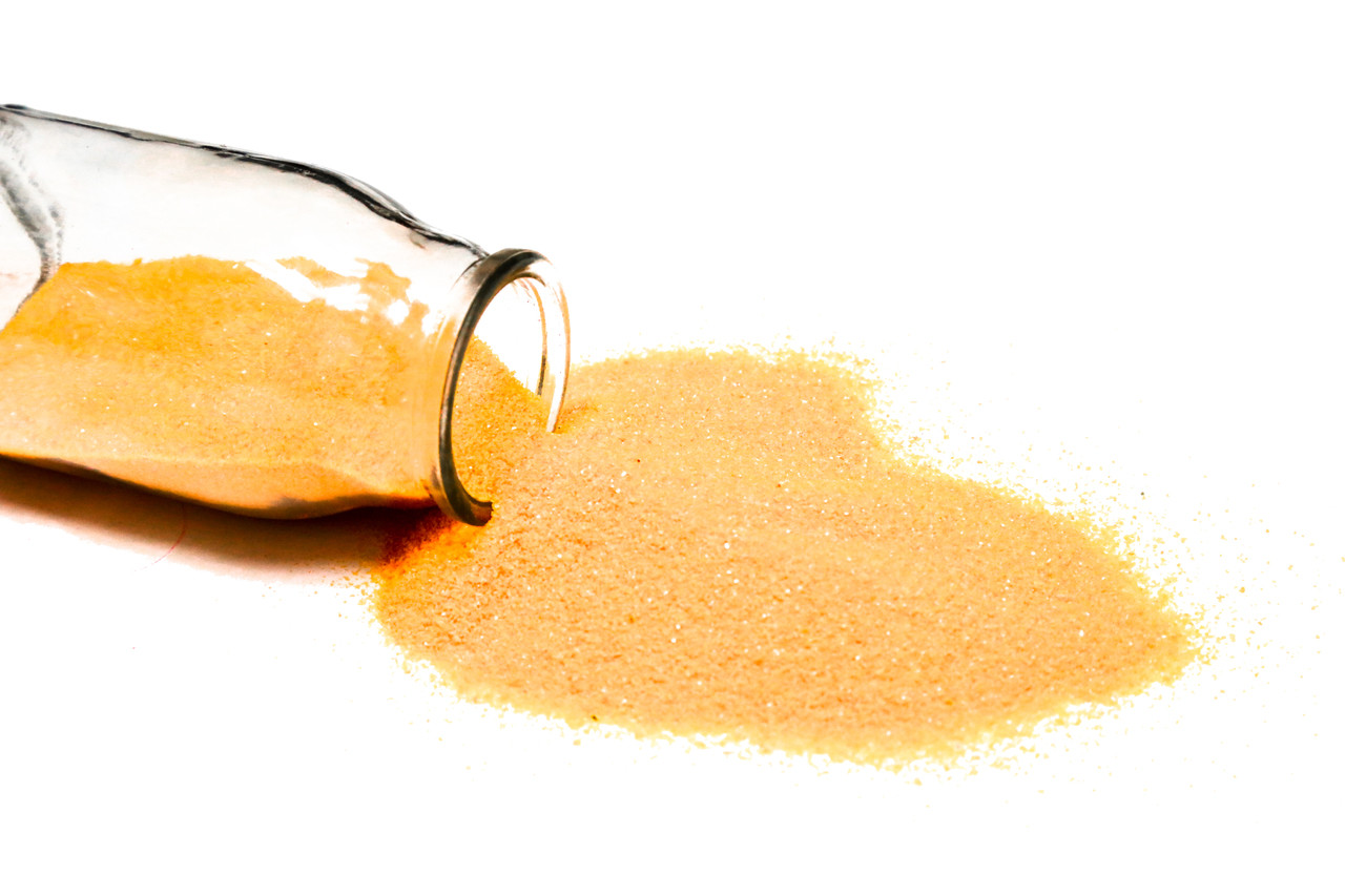 SAND01OR - Decorative Colored Sand - Fine Grain, Orange