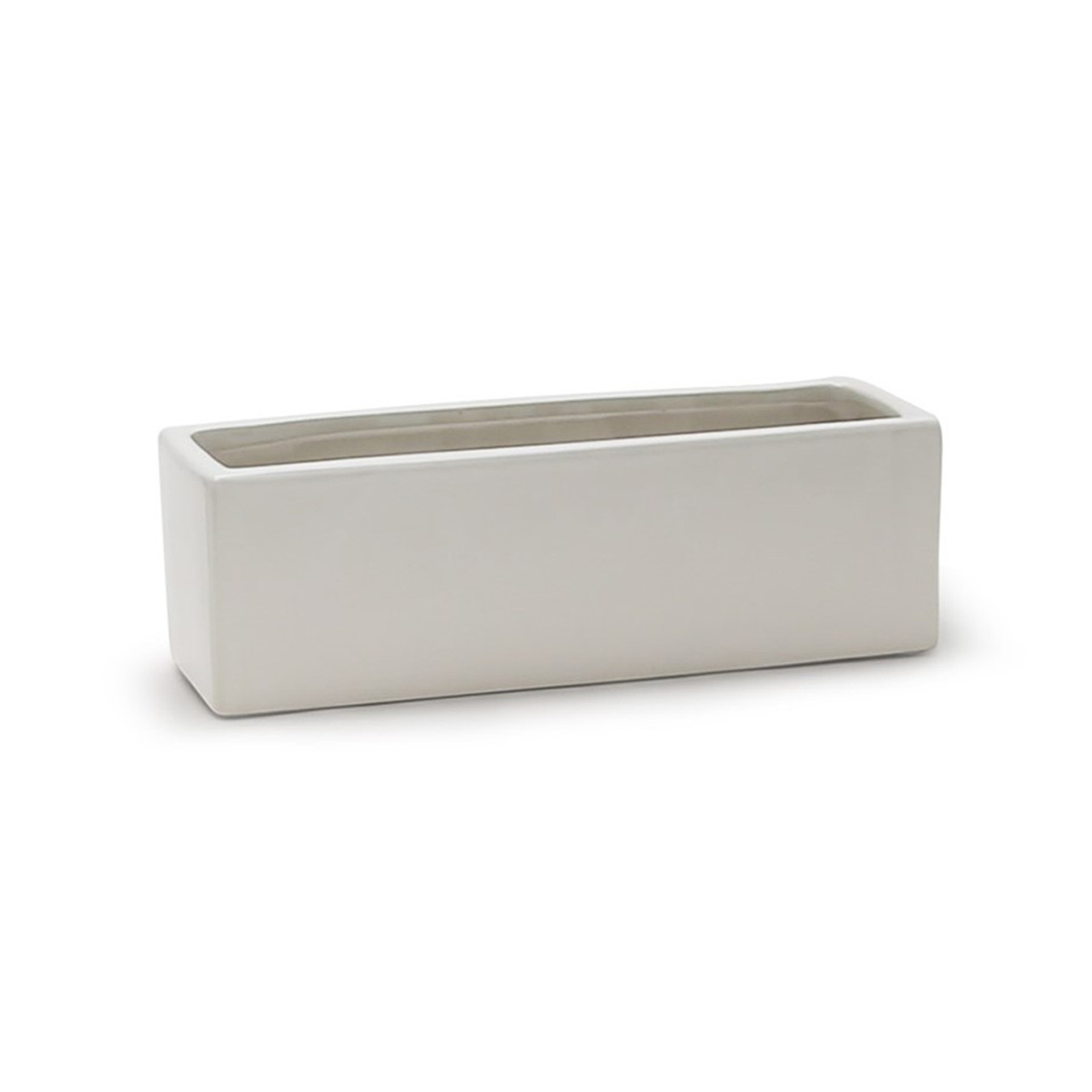 CBR1244WT - White Long Rectangle - 12"x4"x4" (6 pcs)