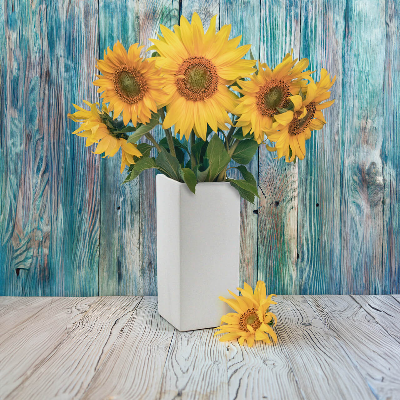 CSB0514WT - White Tall Square Block - 5" x 14"