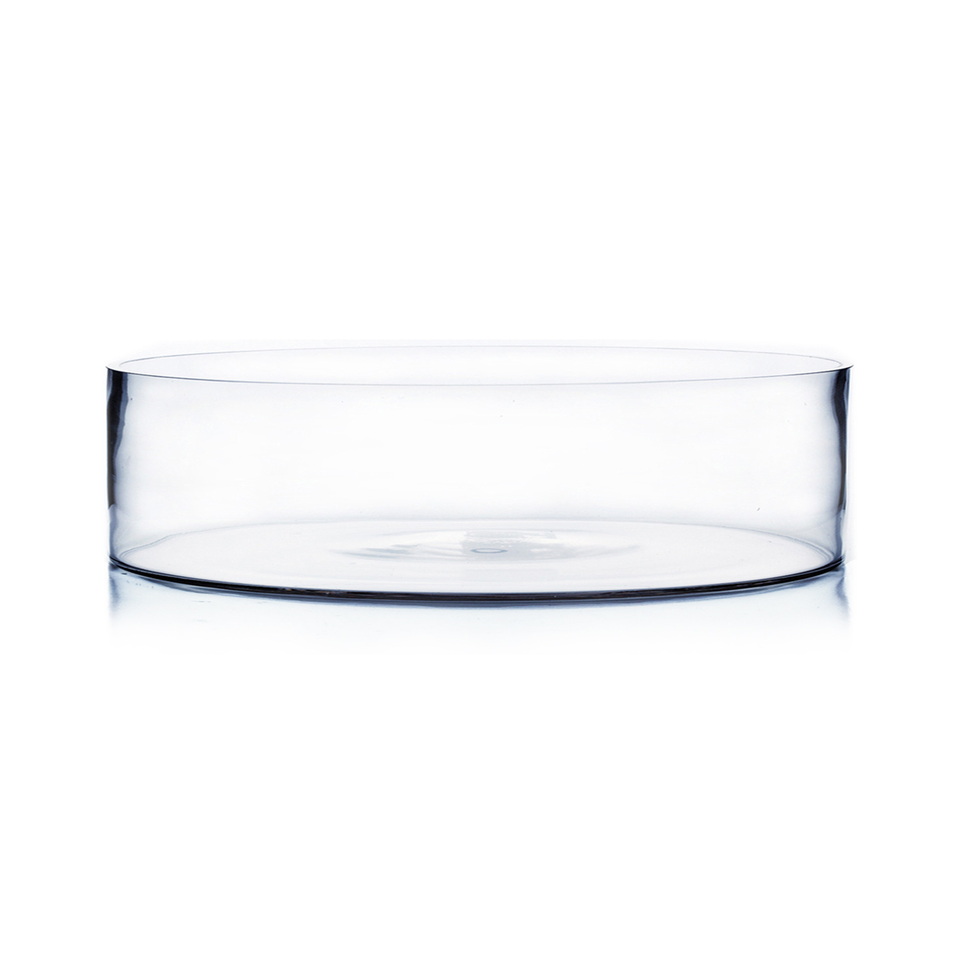 15x4"H Large Pan Wide Cylinder Glass Vase Wholesale - VCY1504 | WGV ...