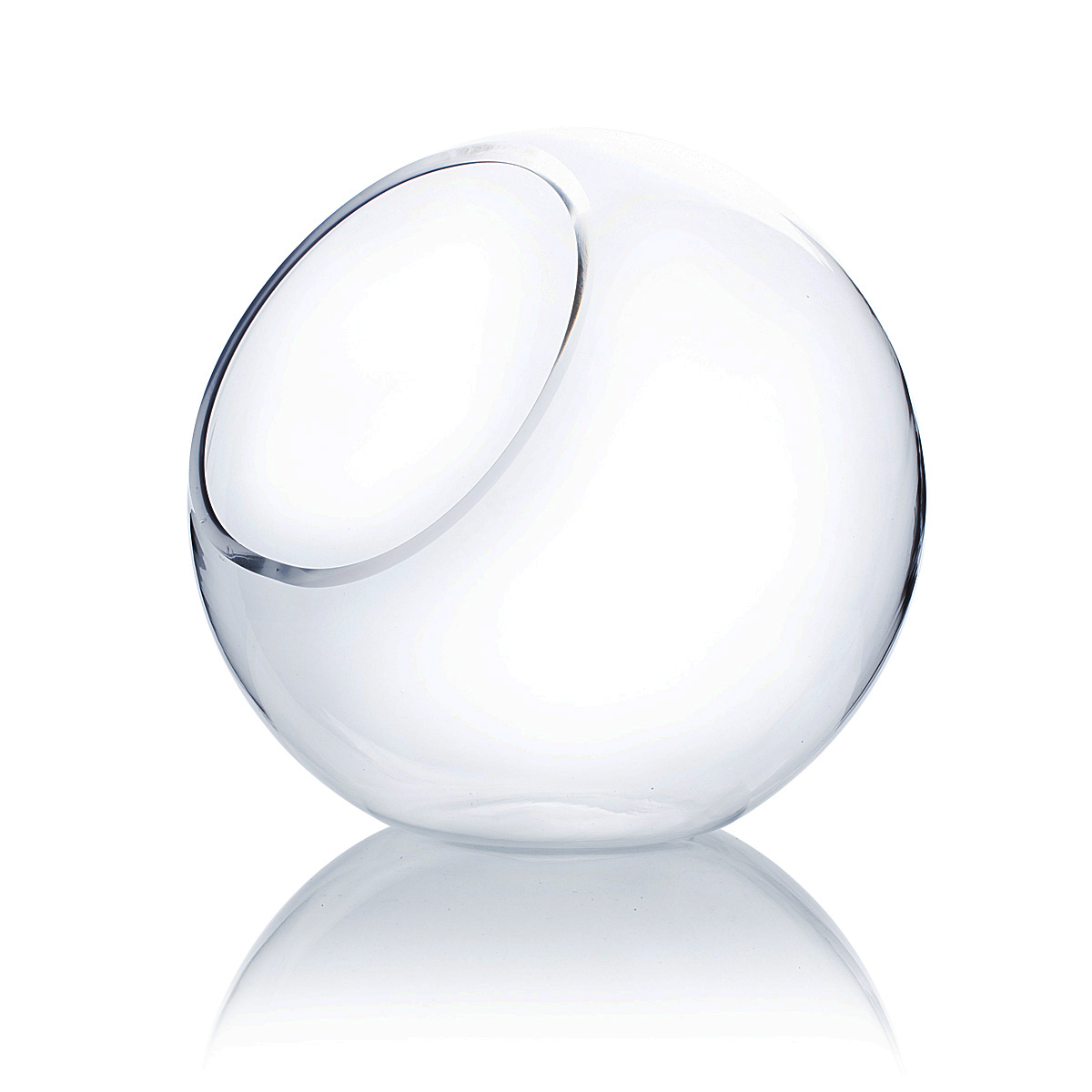 VBW6110 - Slant Bubble Bowl Vase. H: 10"