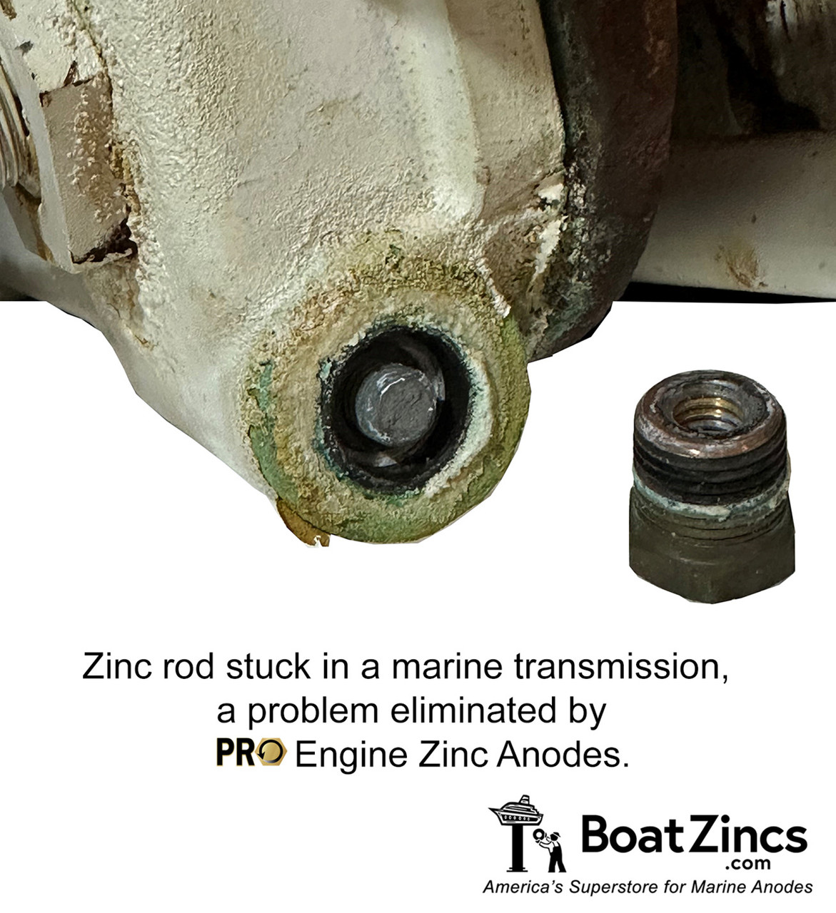 E-1E PRO Engine Zinc Anode - 3/8 NPT x 1-1/2" | BoatZincs.com
