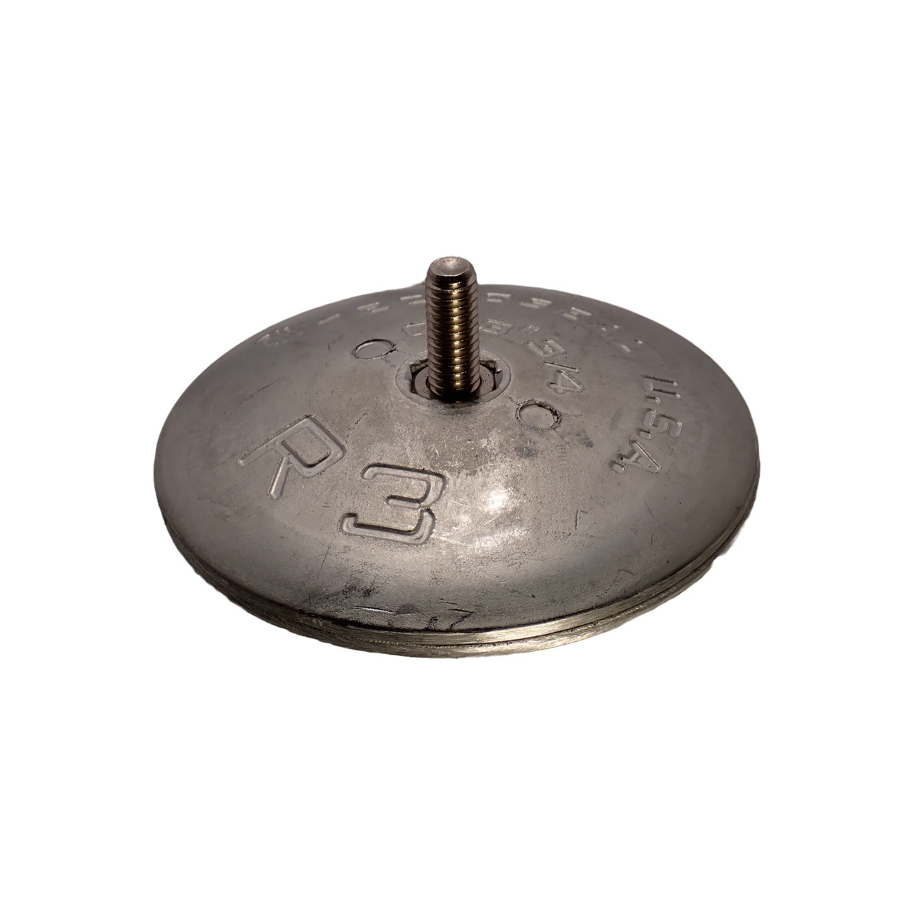 R-3 Rudder/Trim Tab Zinc Anode - 3-3/4" Dia. | BoatZincs.com