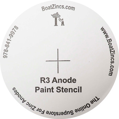 FREE!!! Bottom Paint Stencil for the R-3 / R-3H Anode | BoatZincs.com