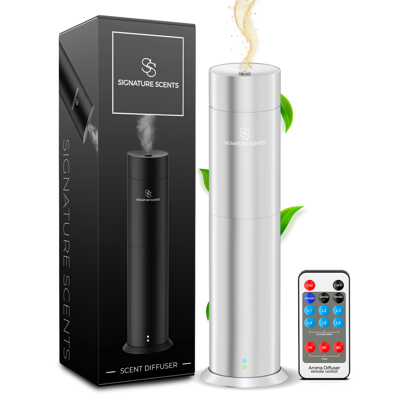 Waterless Essential Oil Hotel Scent Diffuser (Silver)