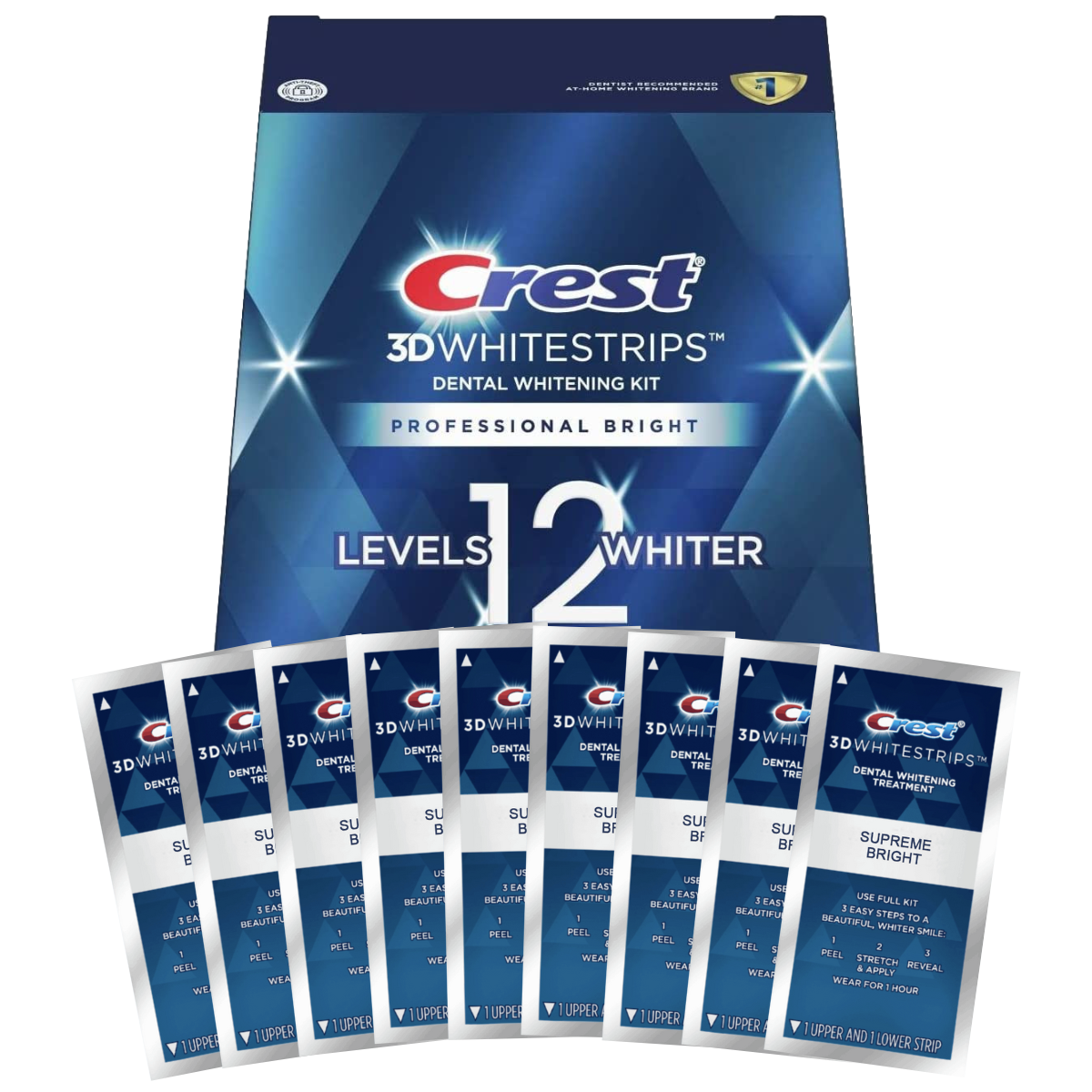 Crest 3D Whitestrips Pro Bright 12: Zähne zuhause aufhellen