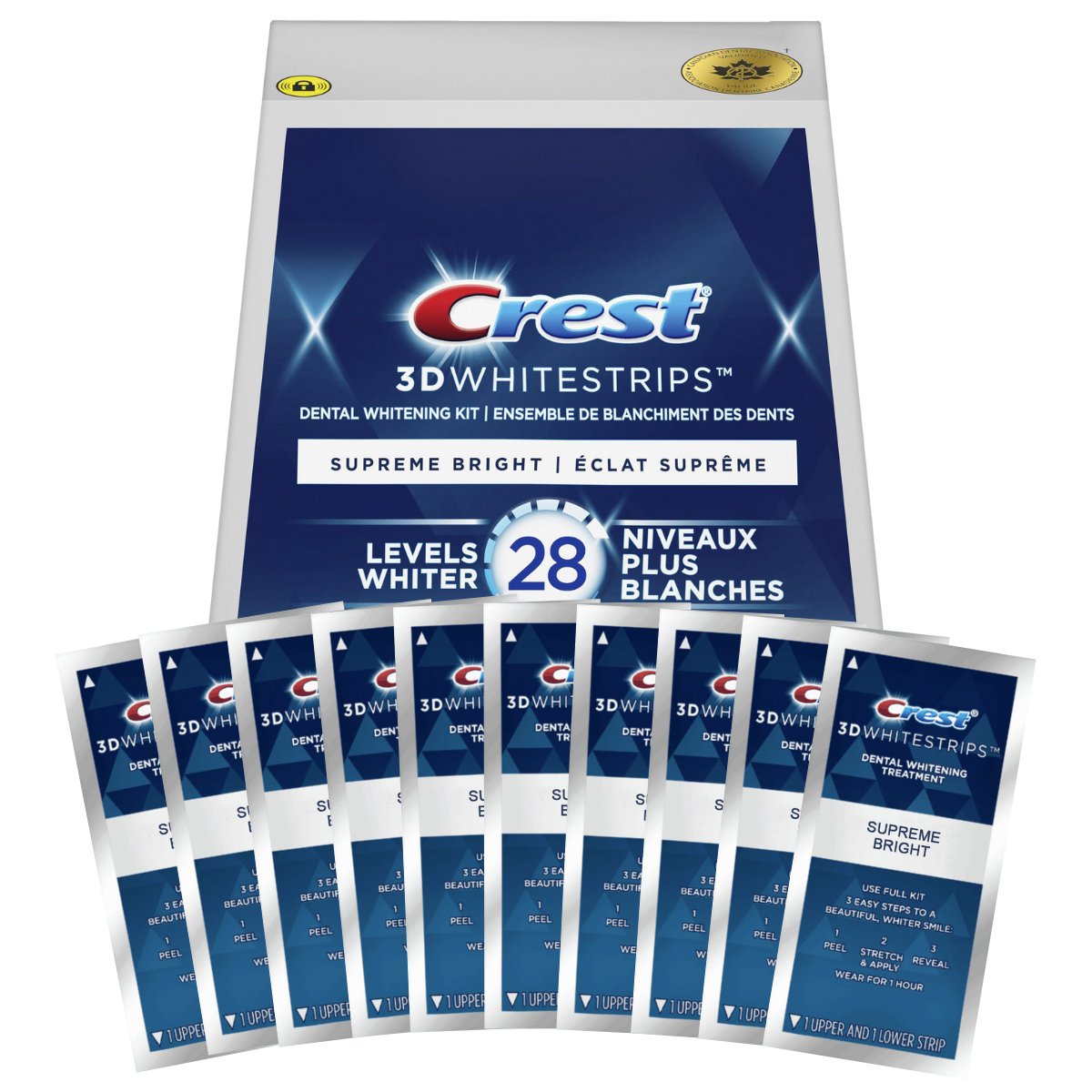 Crest 3D Whitestrips Supreme Bright – Weißes Lächeln in 21 Tagen