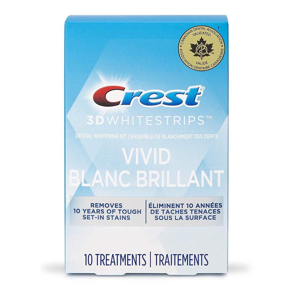 Crest Vivid Blanc: 3D Whitestrips für strahlend weiße Zähne