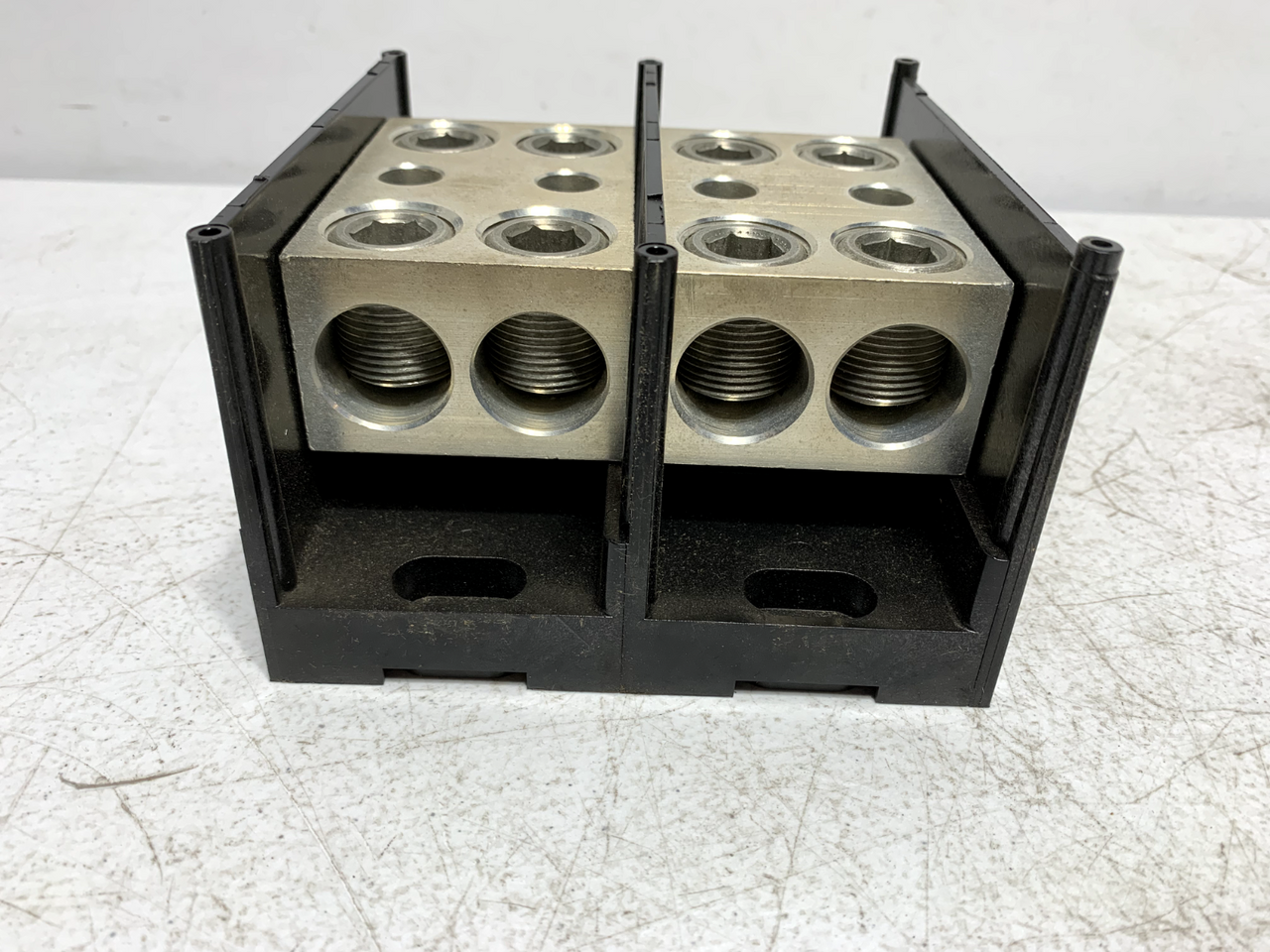 Mersen 69652 Power Distribution Block PBD 2 Pole 600V CU9AL - Chase Surplus