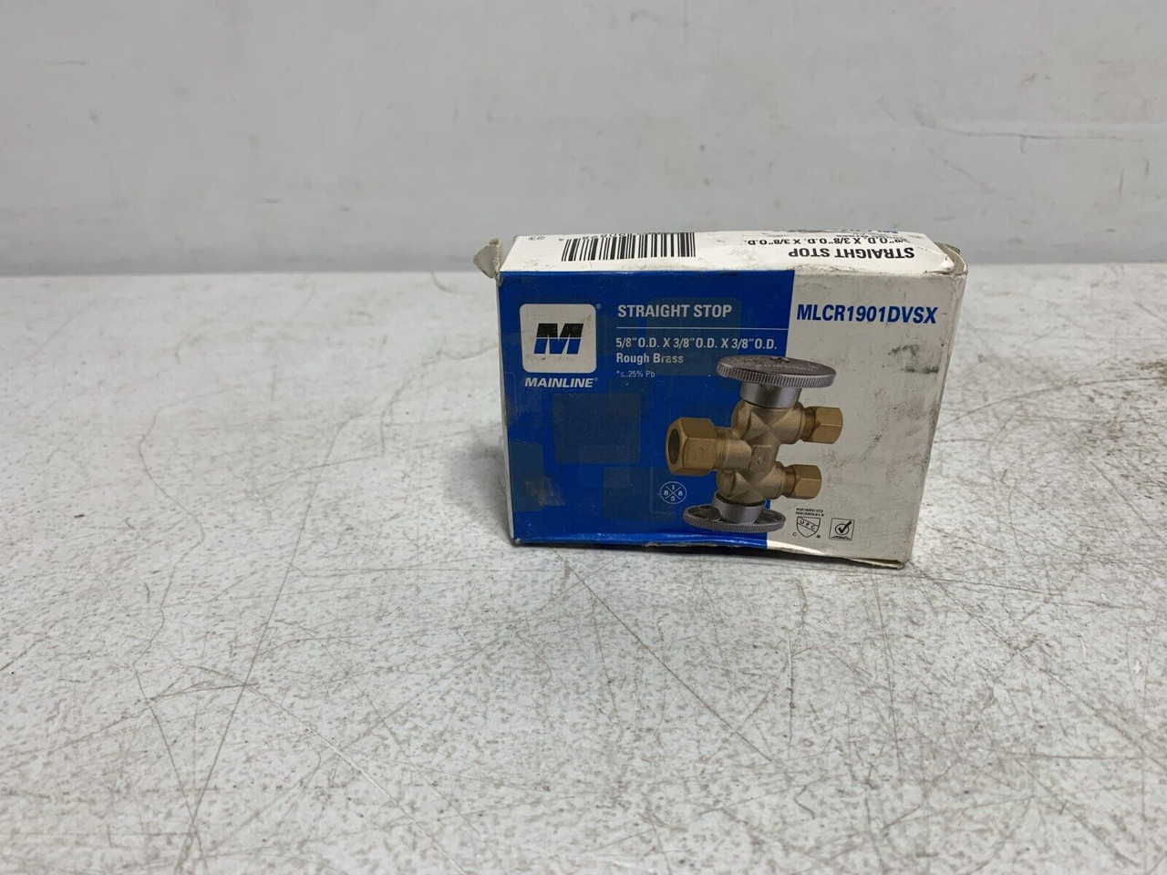 Mainline MLCR1901DVSX 1/4 Turn Stop Valve w/ Opposite Side Dual Outlet ...