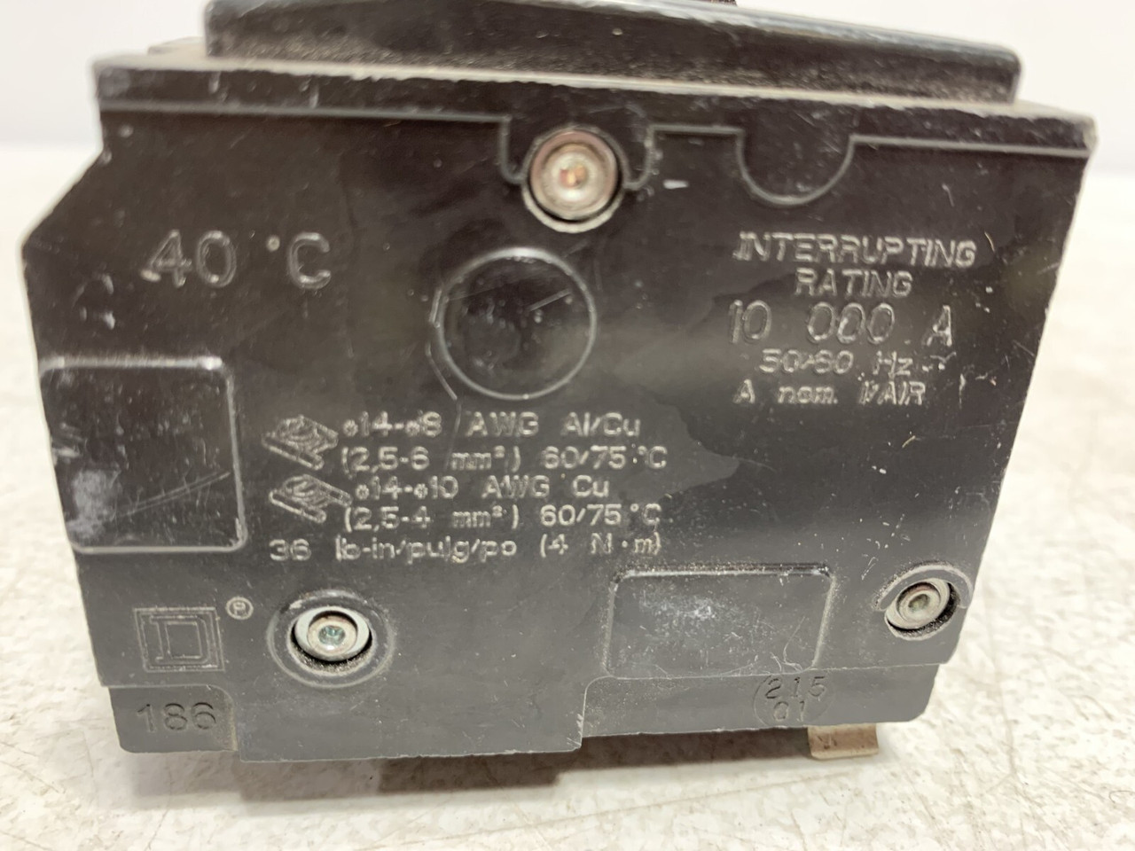 Square D 0010121 Circuit Breaker 50/60Hz 3 Pole 15 Amp - Chase Surplus