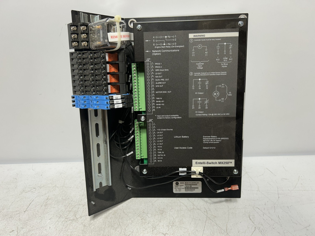 General Electric MX250 Zenith Entelli-Switch ATS Controller 150043579