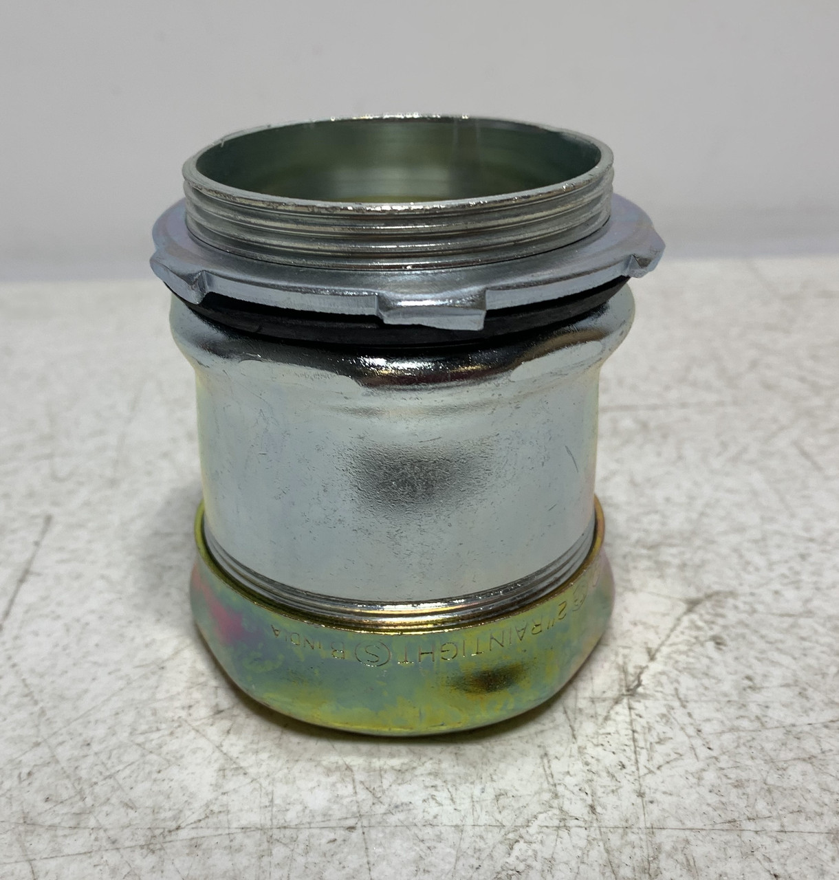 Topaz 2" EMT Compression Coupling w/ Locknut Zinc Plated Steel