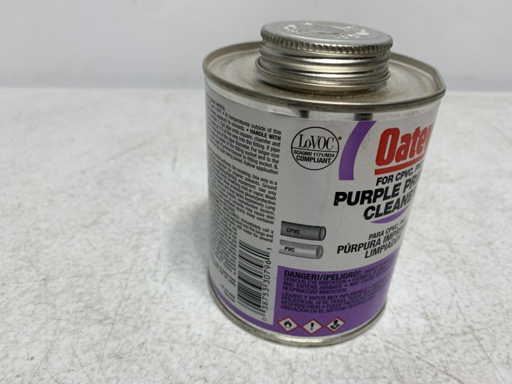 Oatey 30796 Purple Primer Cleaner 16oz PVC CPVC