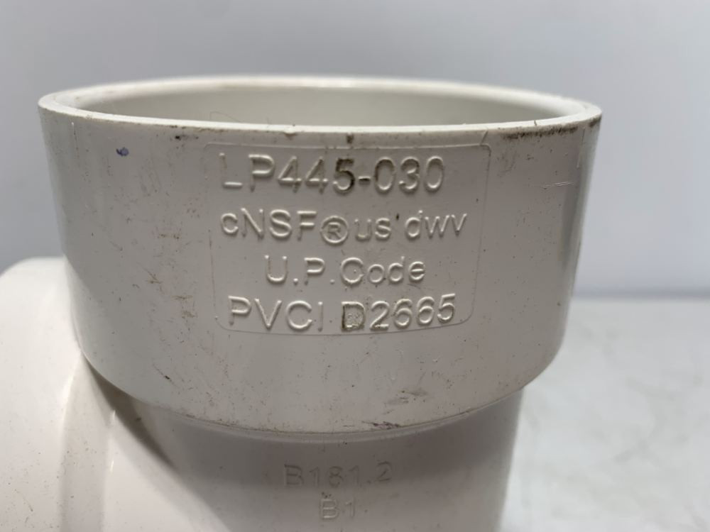 Lesso LP445-030 Flush Cleanout Tee 3" PVC
