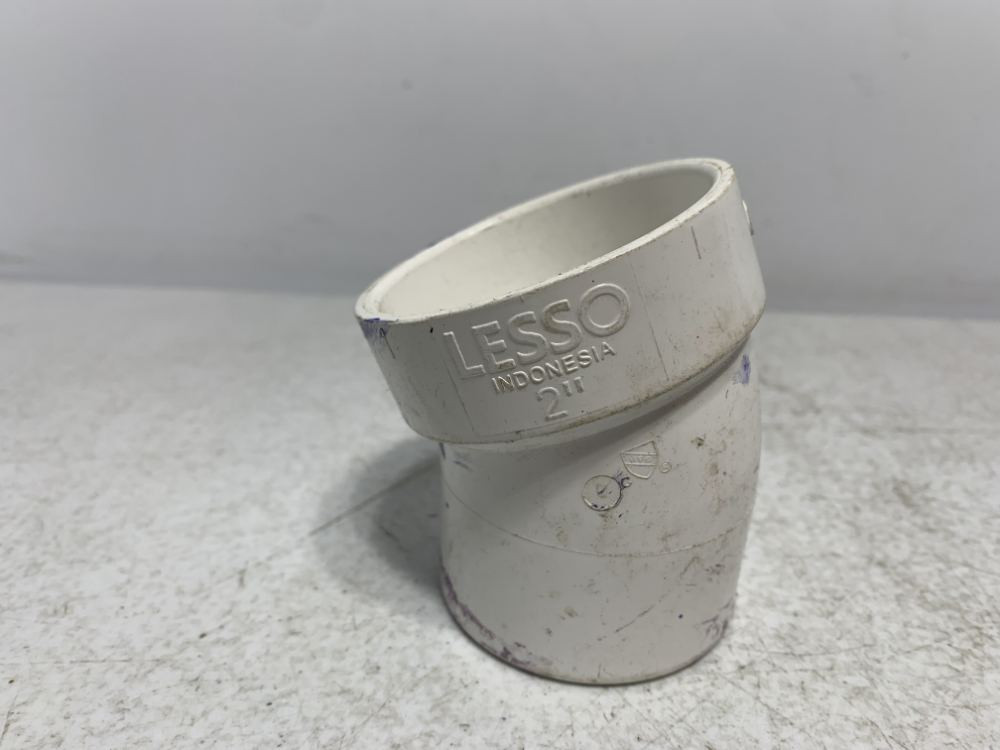 Lesso LP326-020 Street Elbow 2" 22-1/2 deg PVC DWV