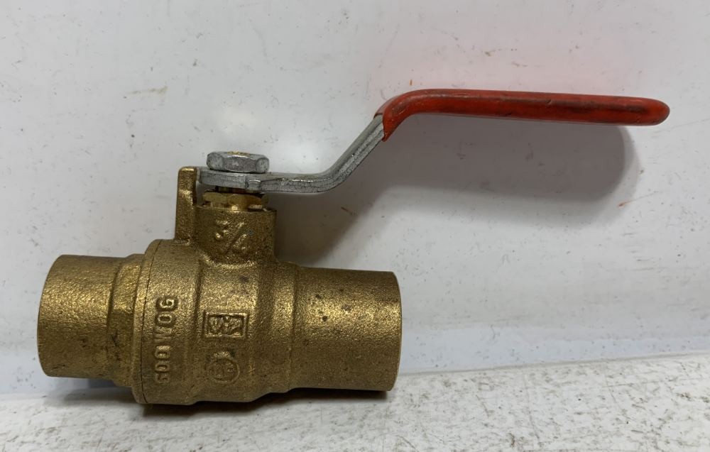 Red-White Valve 5595AB Ball Valve 3/4" Brass Full Port