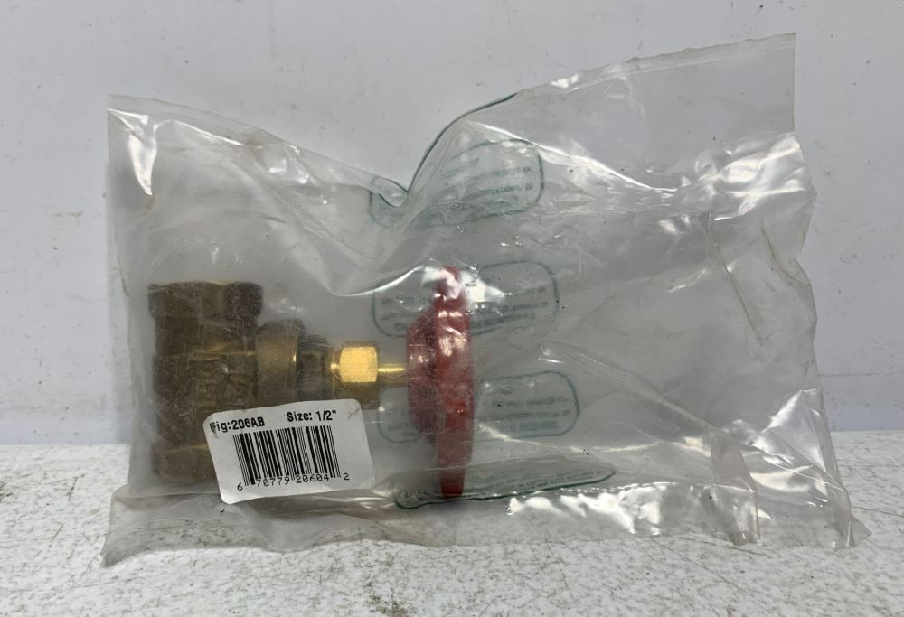Red-White Valve 206AB Gate Valve 1/2" Brass NPT
