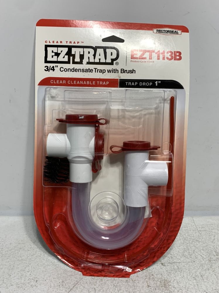 RectorSeal EZT113B Condensate Trap Kit 3/4" with Brush