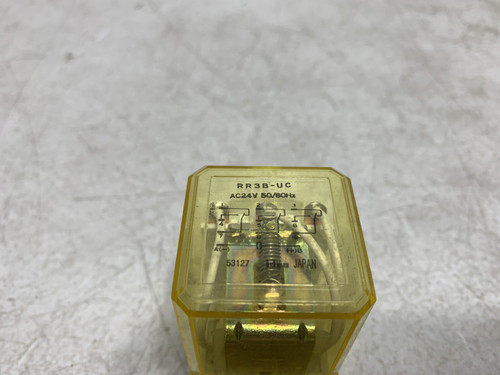 Idec RR3B-UC Relay Plug-In 120VAC 10 Amp 3 Pole - Chase Surplus