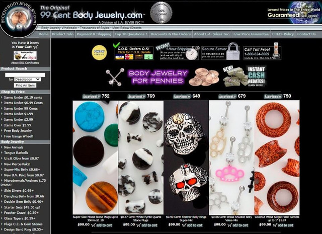 99 cent body jewelry wholesale body jewelry