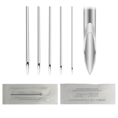 NSTBG eo gas sterilized tri beveled piercing needles bag 10