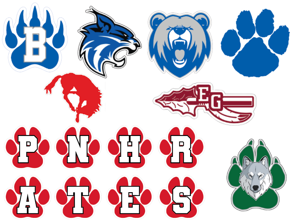 Custom Shape Cheer Sign (Mascot, Pawprint, etc) - Stadium Visuals