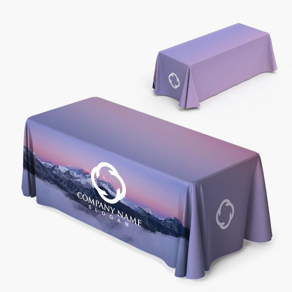 6ft Table Cover 4 sided (Close Back) | bannerNprint.com