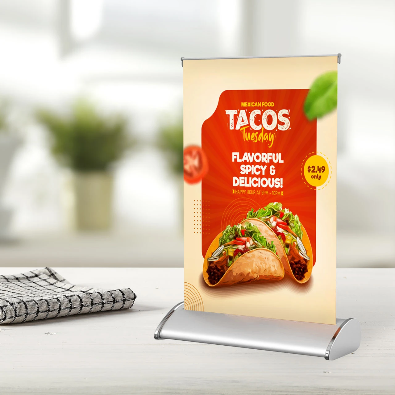 Table Top Banner Stand | bannerNprint.com | Fast Turnaround
