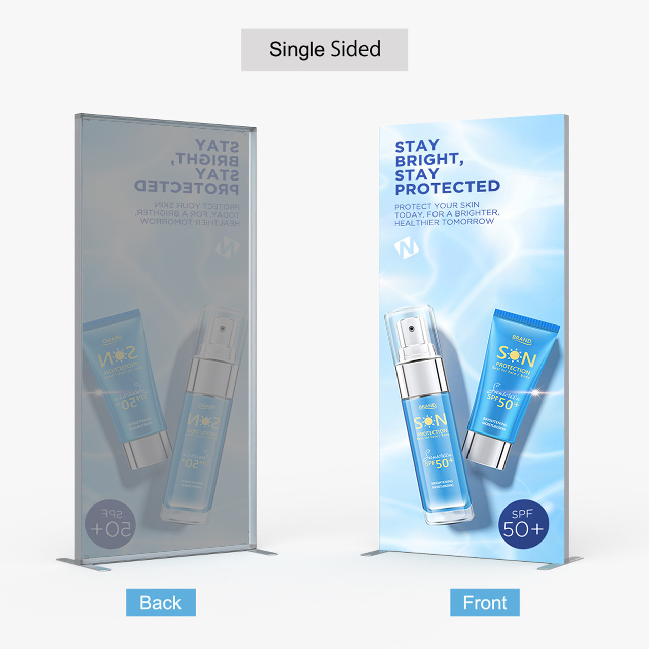 3ft Non-Lit SEG Fabric Display of bannerNprint