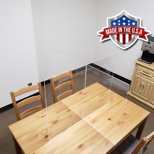 Clear Acrylic Portable Table Dividers | bannerNprint.com