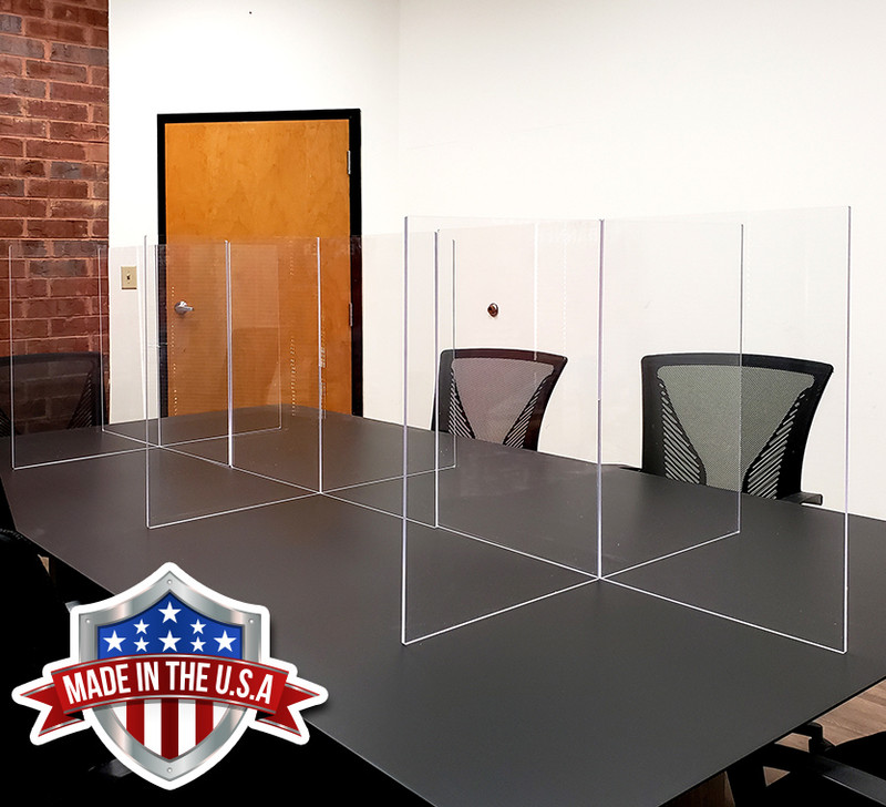 Clear Acrylic Portable Table Dividers | bannerNprint.com