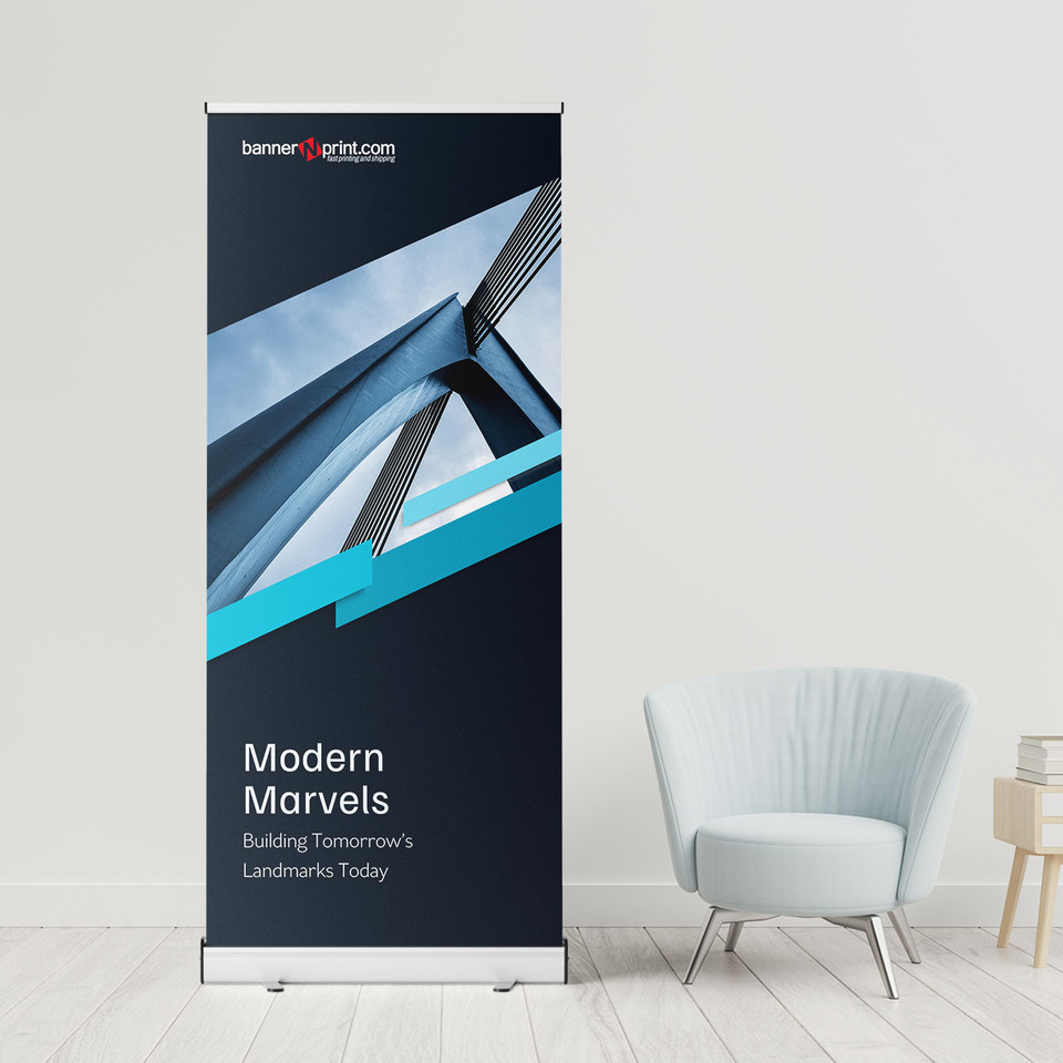 Popup Retractable Banner 33.5 x 78.5 | bannerNprint.com