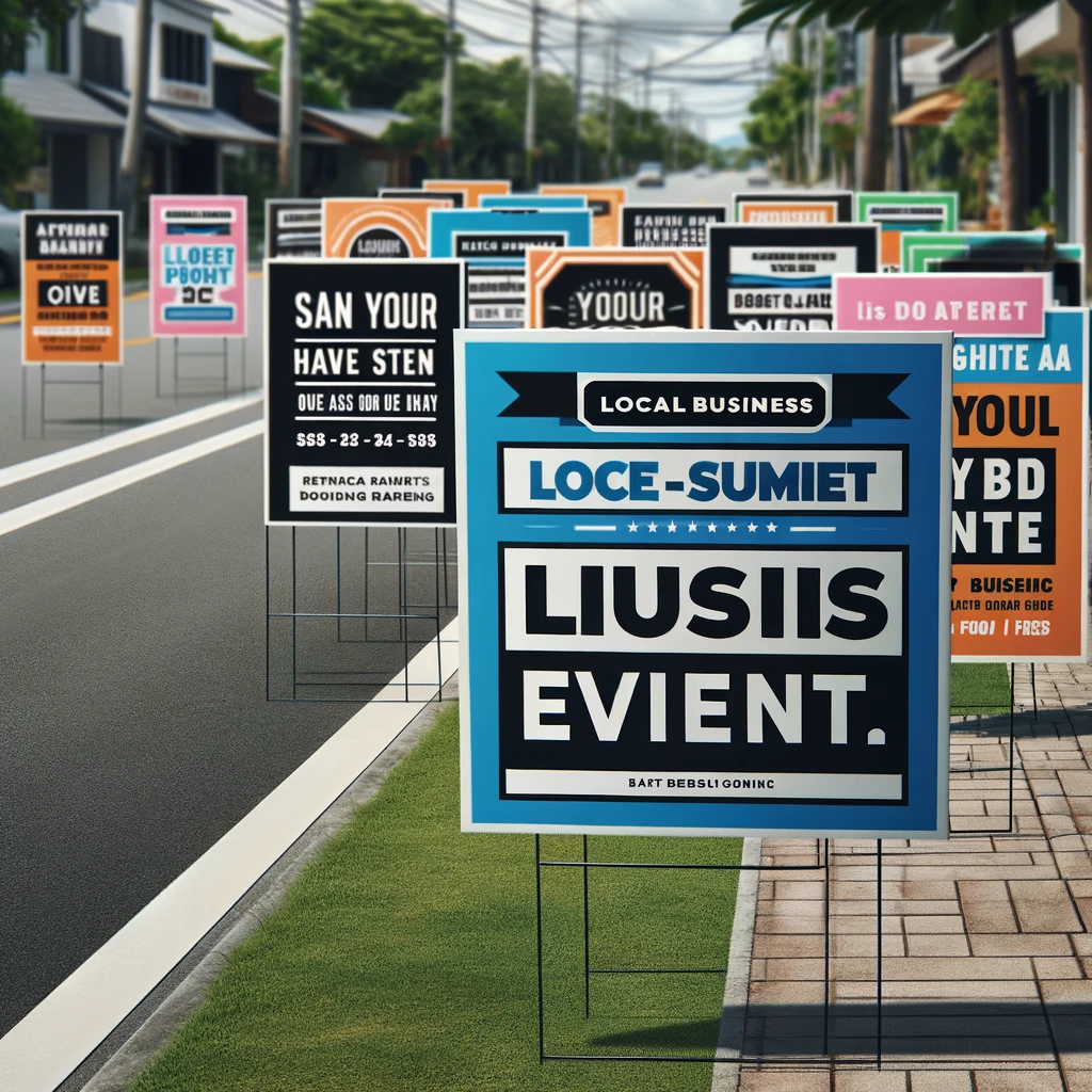 The power of custom yard signs for local marketing - bannerNprint.com