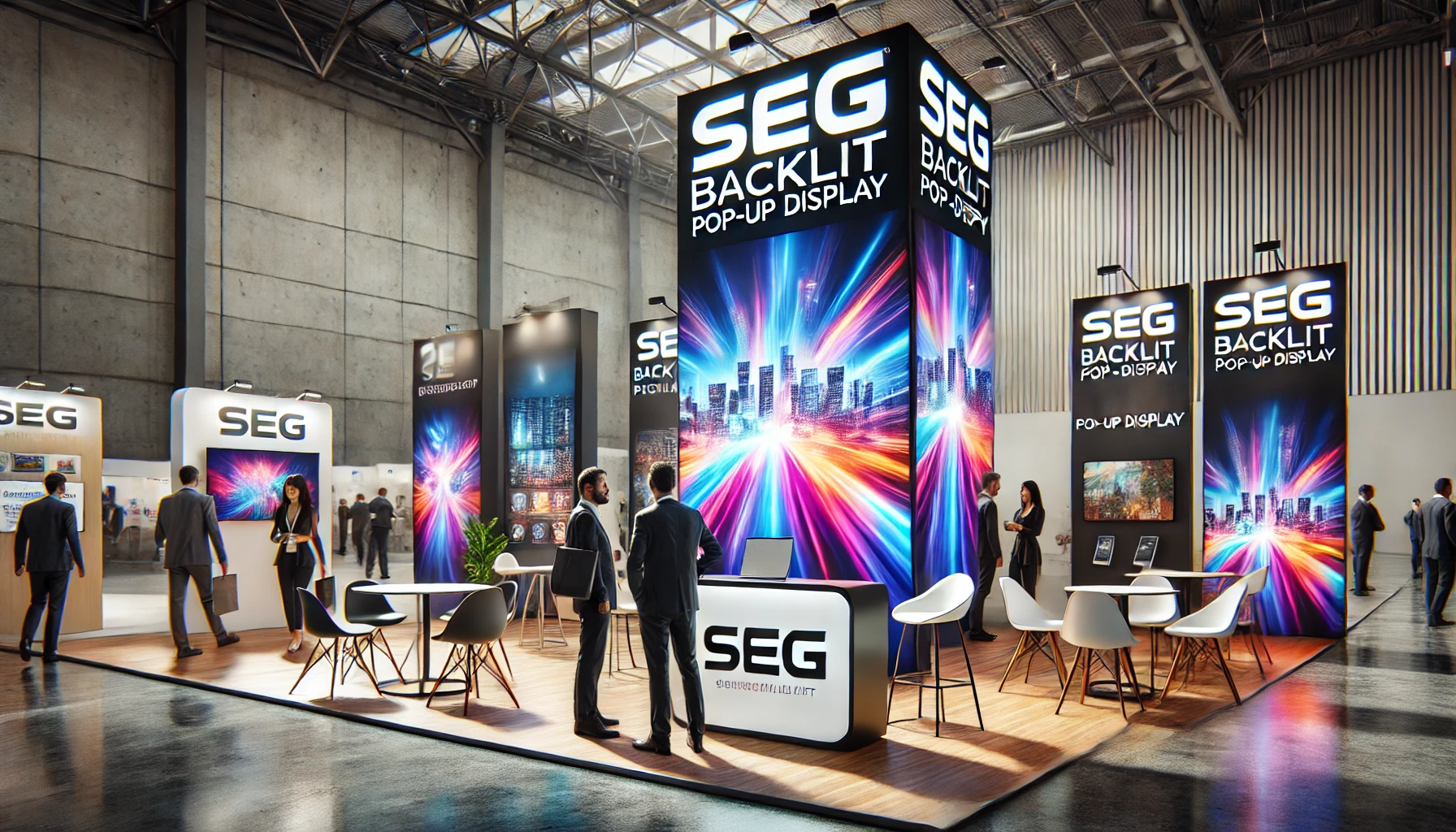Using SEG Backlit Popup Displays to Promote Trade Shows - bannerNprint.com