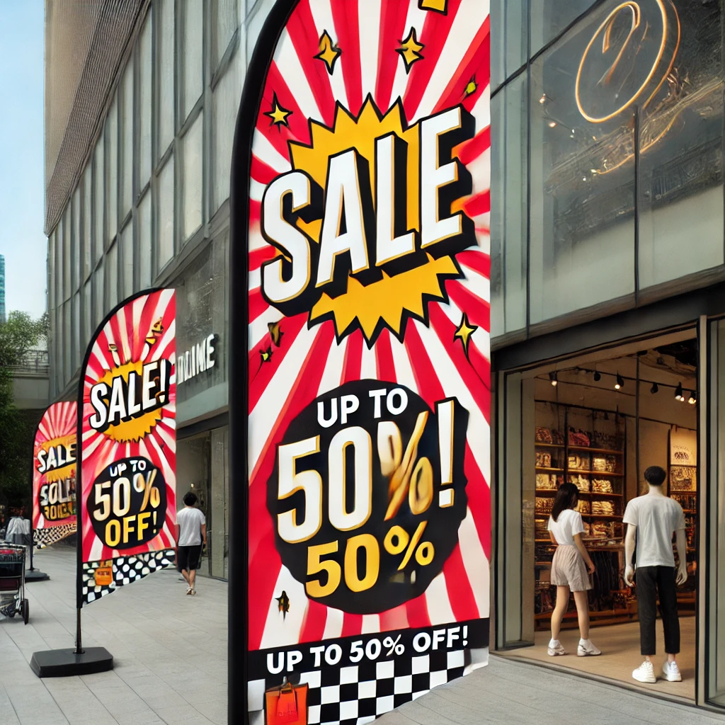 The Benefits of Double-Sided Advertising Flags - bannerNprint.com