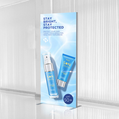 3ft Non-Lit SEG Fabric Display of bannerNprint