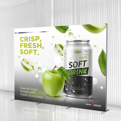 10ft Non-Lit SEG Fabric Display of bannerNprint