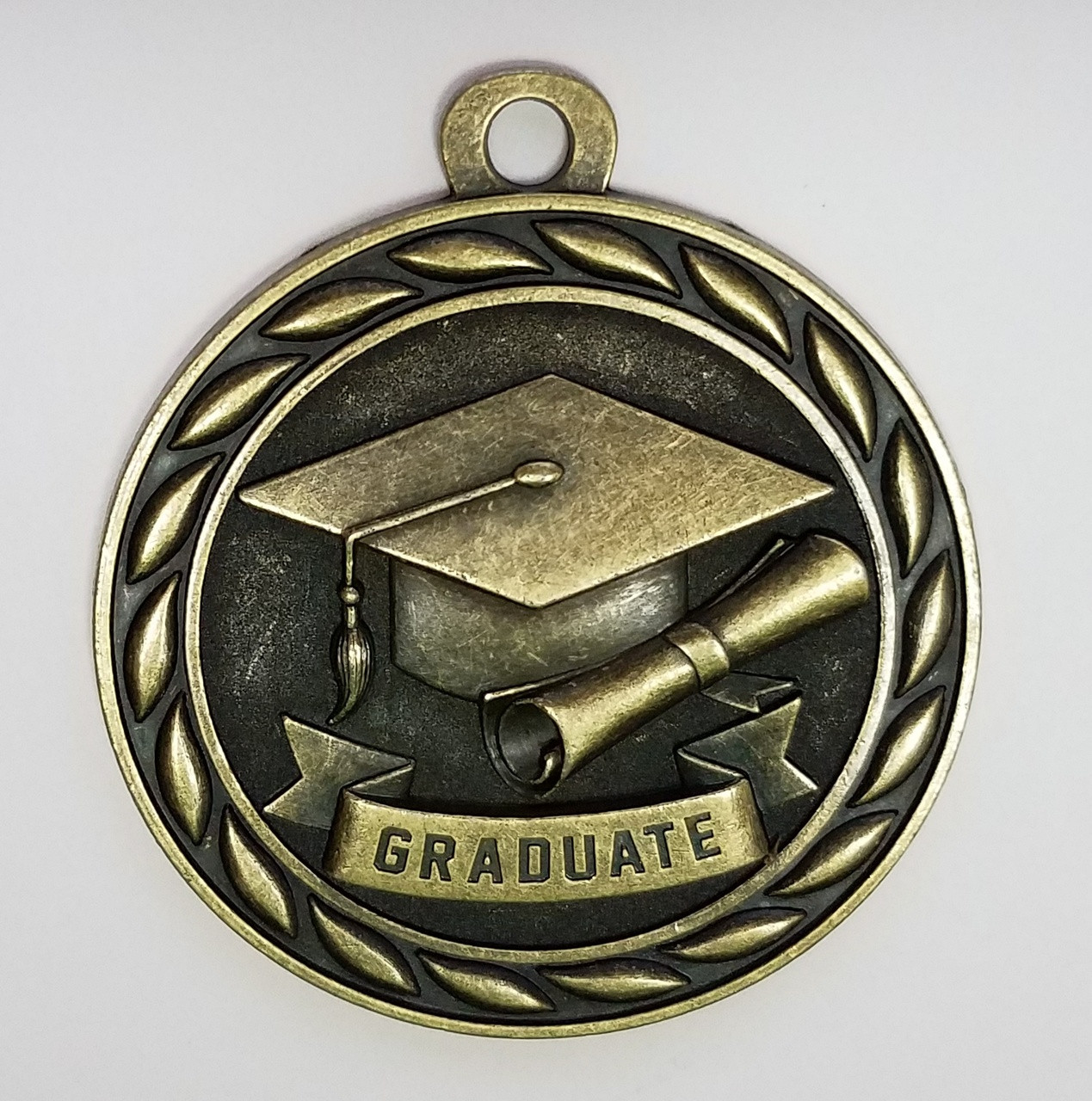 "Graduate" Medal with Neck Ribbon - Crystal Crown Inc.