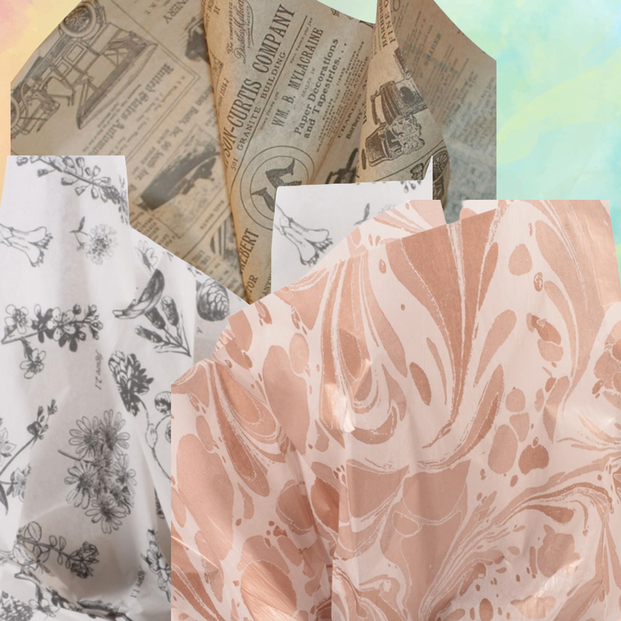 Tissue - Wrap - Shred - Premium Patterned Tissue Paper - Classic ...
