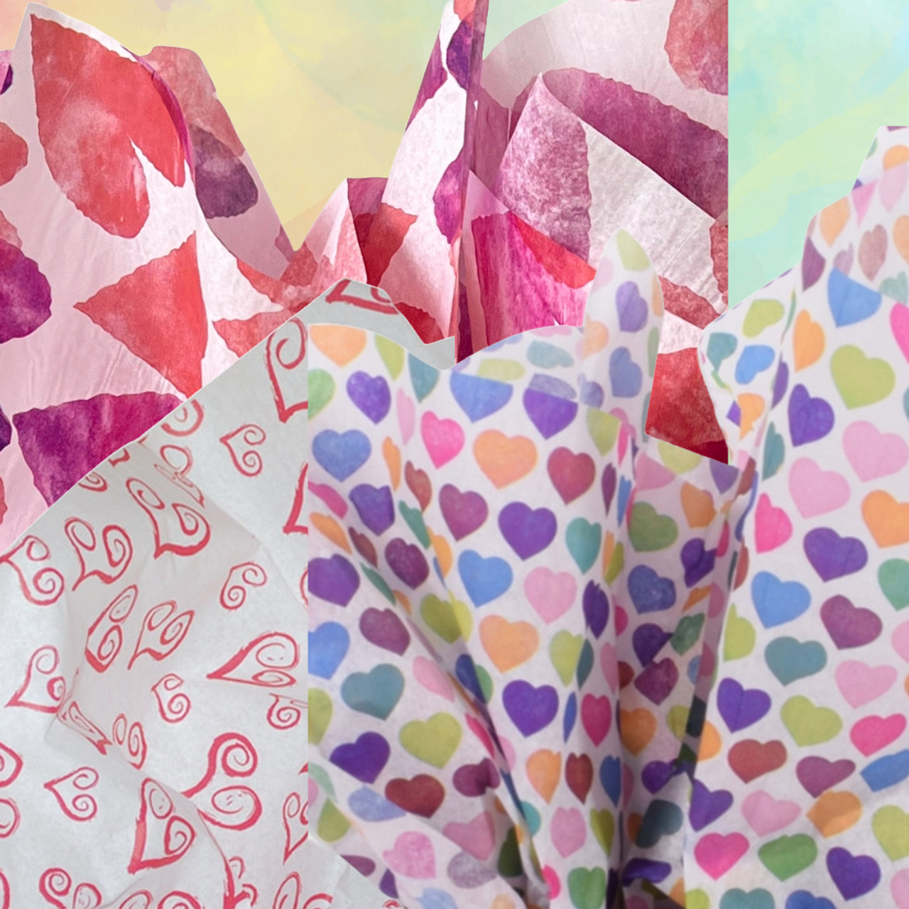 Tissue and Shred - Premium Patterned Tissue Paper - Valentines ...