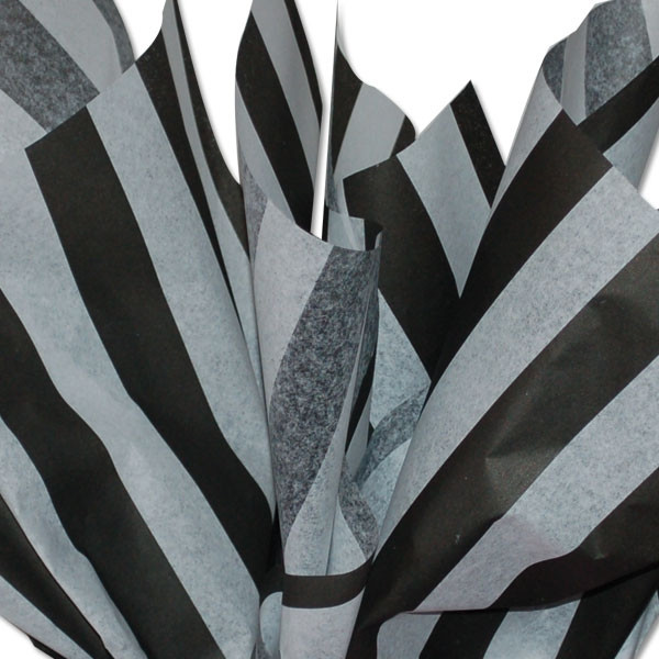Black & White Stripe Tissue Paper