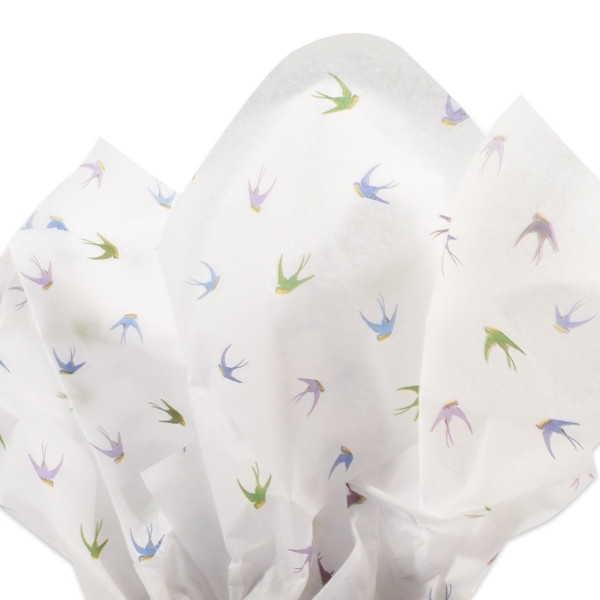 Bird Design Printed Tissue Paper