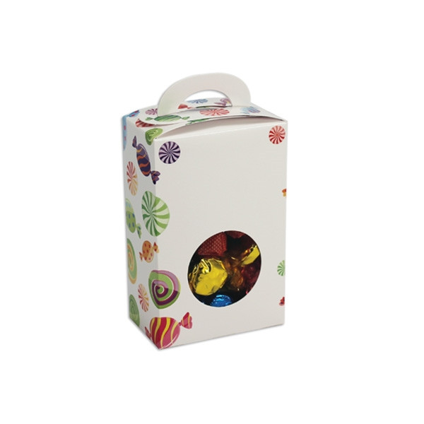Wholesale Canadian Window Candy Box Tote in Wrapped Candies Pattern