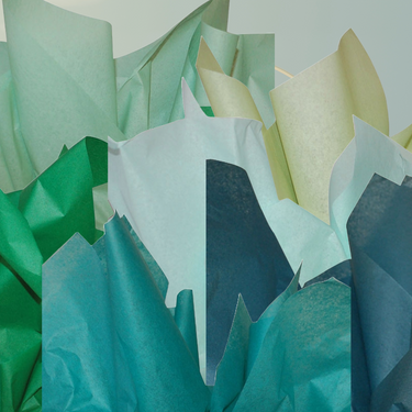 Green Shades of Tissue Paper