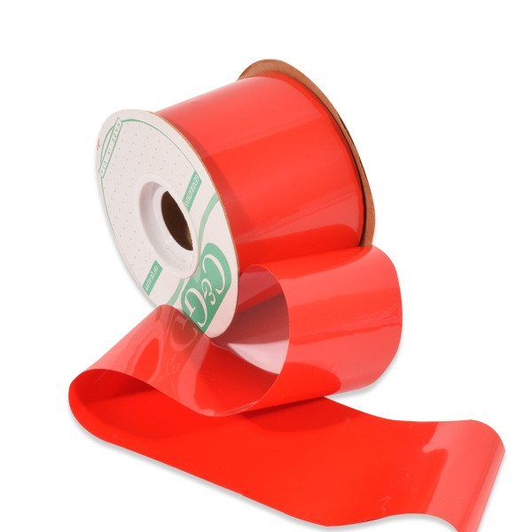 Red Outdoor Ribbon - Plastic Shine - 2.5" width x 50 Yards in stock in ...