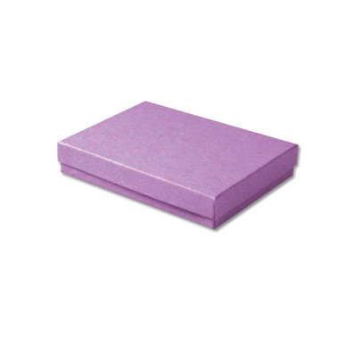Purple Kraft Jewellery Boxes - 5-7/16" x 3-1/2" x 1"