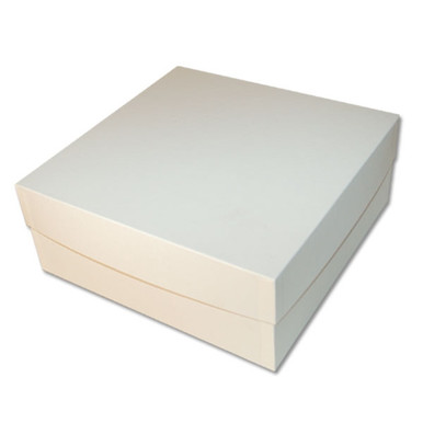 Rigid Set-Up Boxes - 11-1/4" x 11-1/4" x 4-1/2" White Gloss - (10/Case)