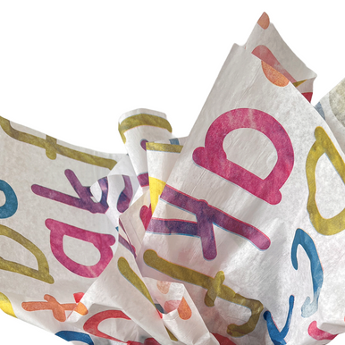 ABC's Patterned Tissue Paper